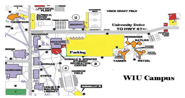 Location of Events - WIU